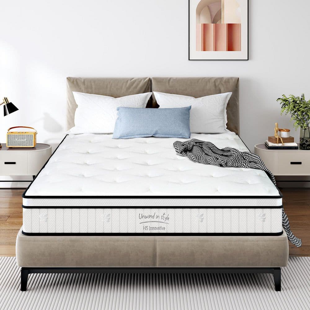 Spruce & Spring Maeve Full Medium Gel Memory Foam 10 in. Bed-in-a-Box ...