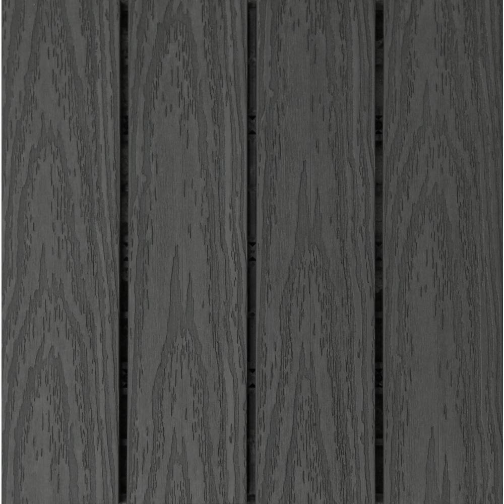 Veranda 10-Piece 1 ft. x 1 ft. Quick Deck Outdoor Composite Deck Tile ...