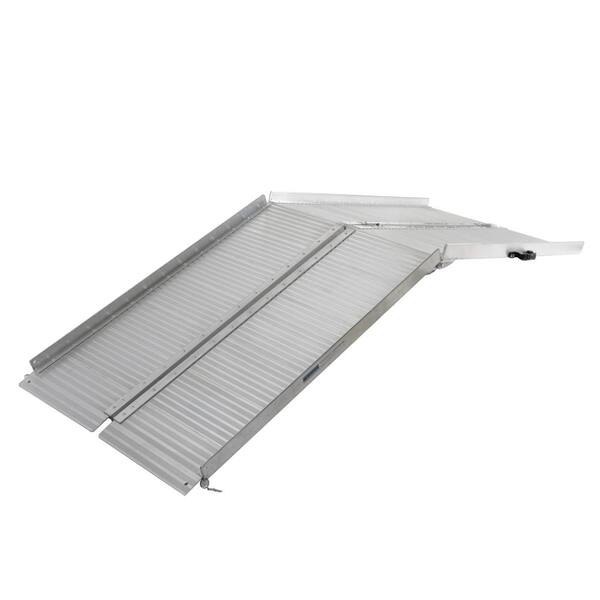 Karl home 7 ft. Portable Aluminum Folding Ramp Suitable Compatible with ...