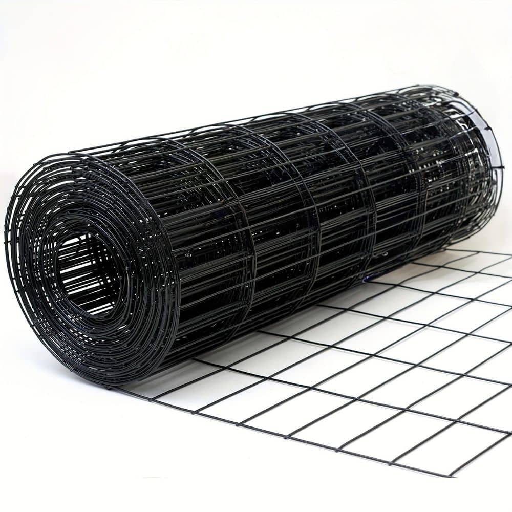 WRIGHTMASTER 72 in. x 50 ft. 12.5-Gauge Reinforced PVC Coated Wire Mesh ...