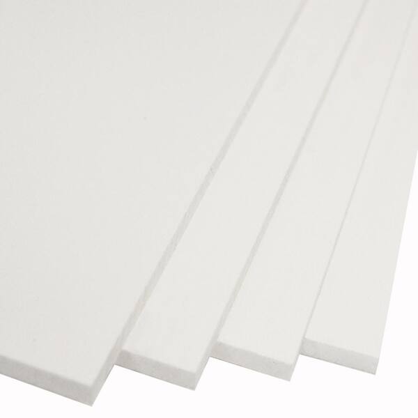 SHAPE PRODUCTS 24 in. x 36 in. x .220 in. White HDPE Sheet (4-Pack ...