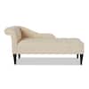 Jennifer Taylor Harrison Contemporary Beige Chenille Right Arm Facing ...