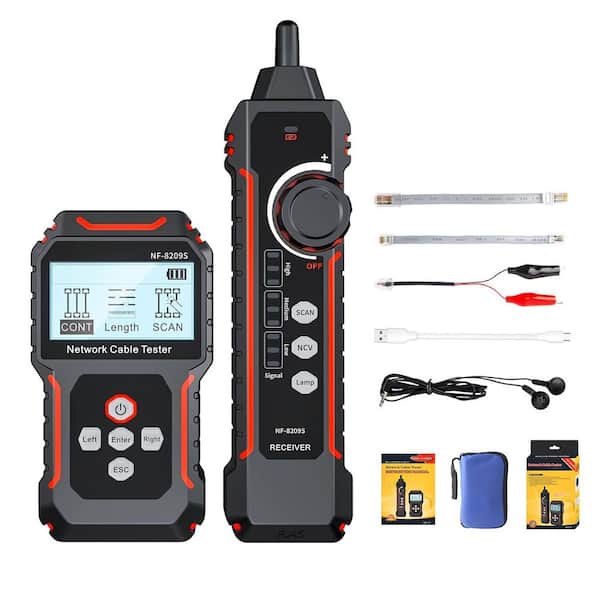 Lukyamzn NF-8209S Ethernet Cable Tester with PoE NCV Cable Length Test ...