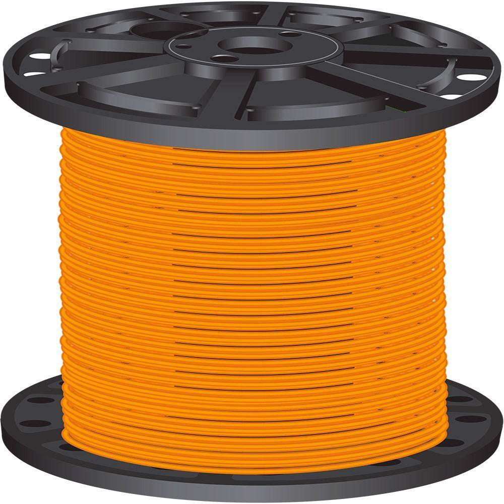 Southwire 2,500 ft. 10 Orange Stranded CU THHN Wire 22979906 - The Home ...