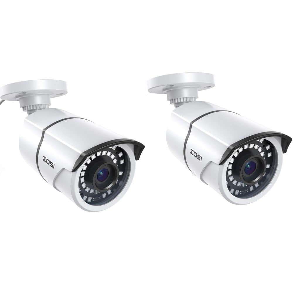 ZOSI 4 In 1 1080p Plug-in Outdoor/Indoor Bullet Security Camera ...