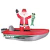 Airblown 10 ft. Inflatable Fishing Santa OC-64657 - The Home Depot