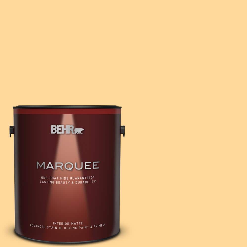 BEHR MARQUEE 1 gal. #P250-3 Marsh Marigold Matte Interior Paint ...