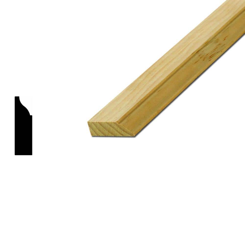 American Wood Moulding WM936 1/2 in. x 1-3/8 in. Pine Stop Moulding 936 ...