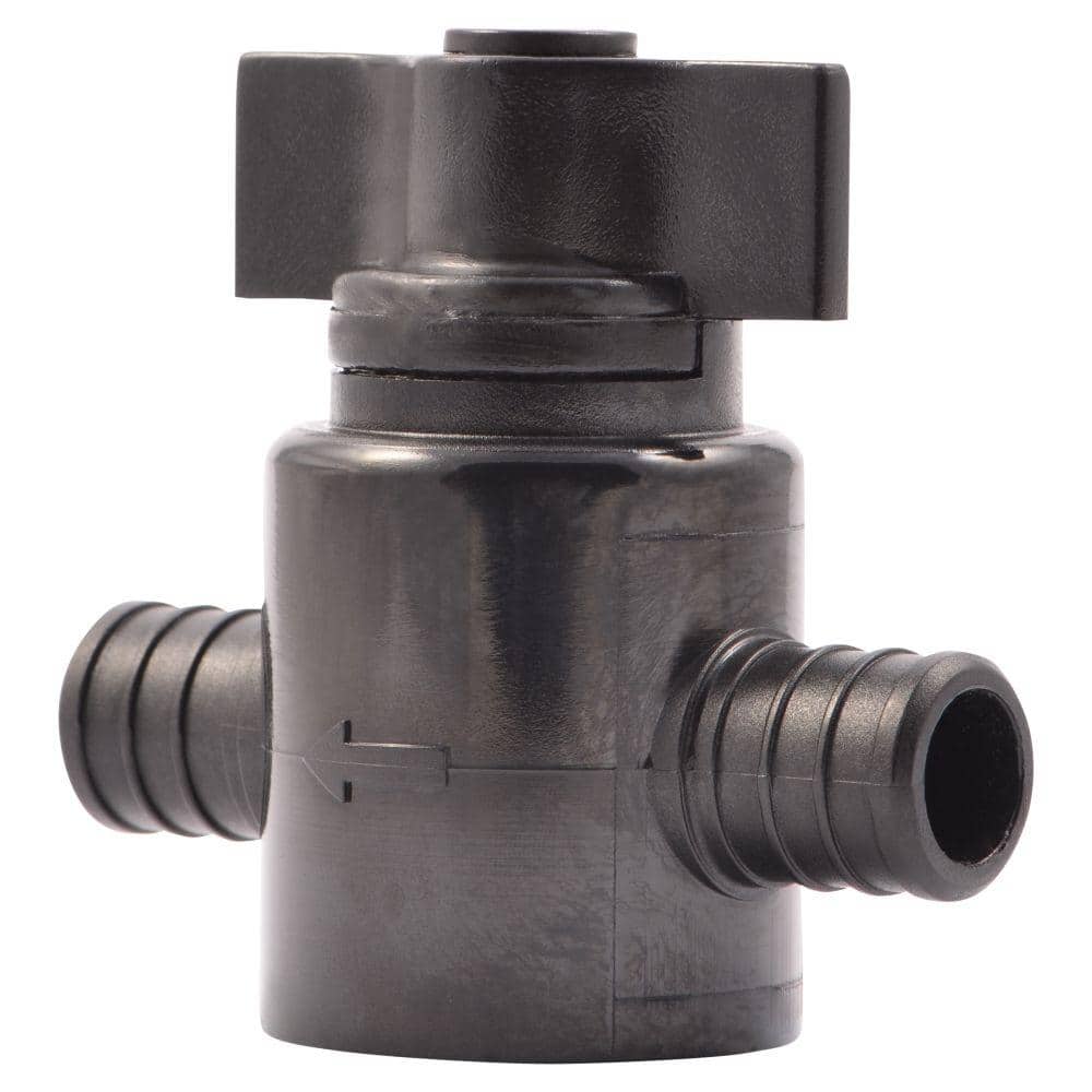 SharkBite 3/4 in. Plastic PEX Barb x Barb Ball Valve (2-Pack) 24607A2 ...