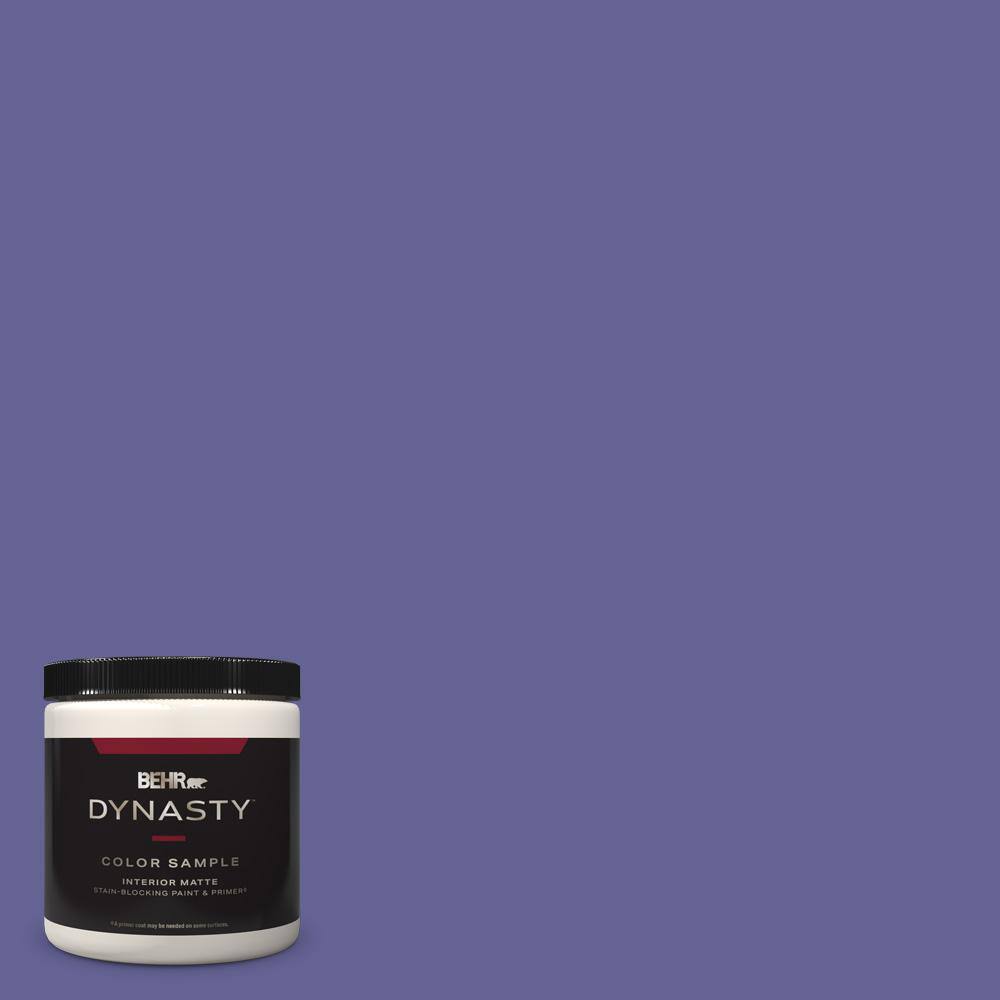BEHR DYNASTY 8 oz. #T15-13 Prime Purple Matte Stain-Blocking Interior ...