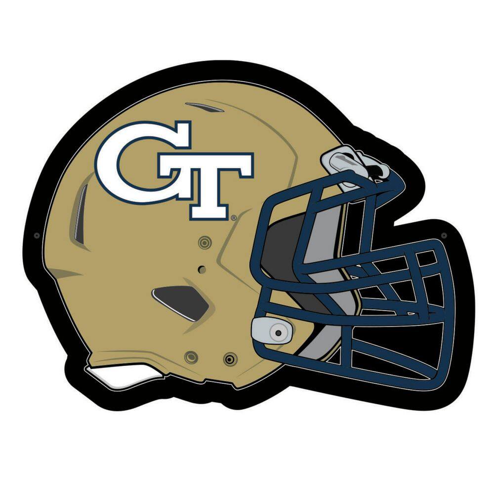 Evergreen Georgia Tech Helmet 19 in. x 15 in. Plug-in LED Lighted Sign ...