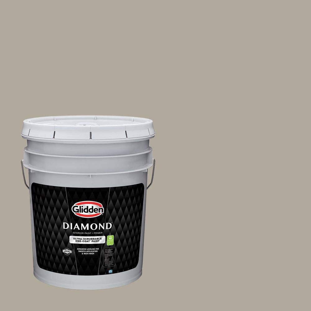 Glidden Diamond 5 gal. PPG1025-4 Sharkskin Ultra-Flat Interior Paint ...