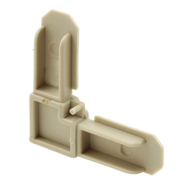 Prime-Line 3/8 in. x 3/4 in. Almond Plastic Screen Frame Corner (100 ...