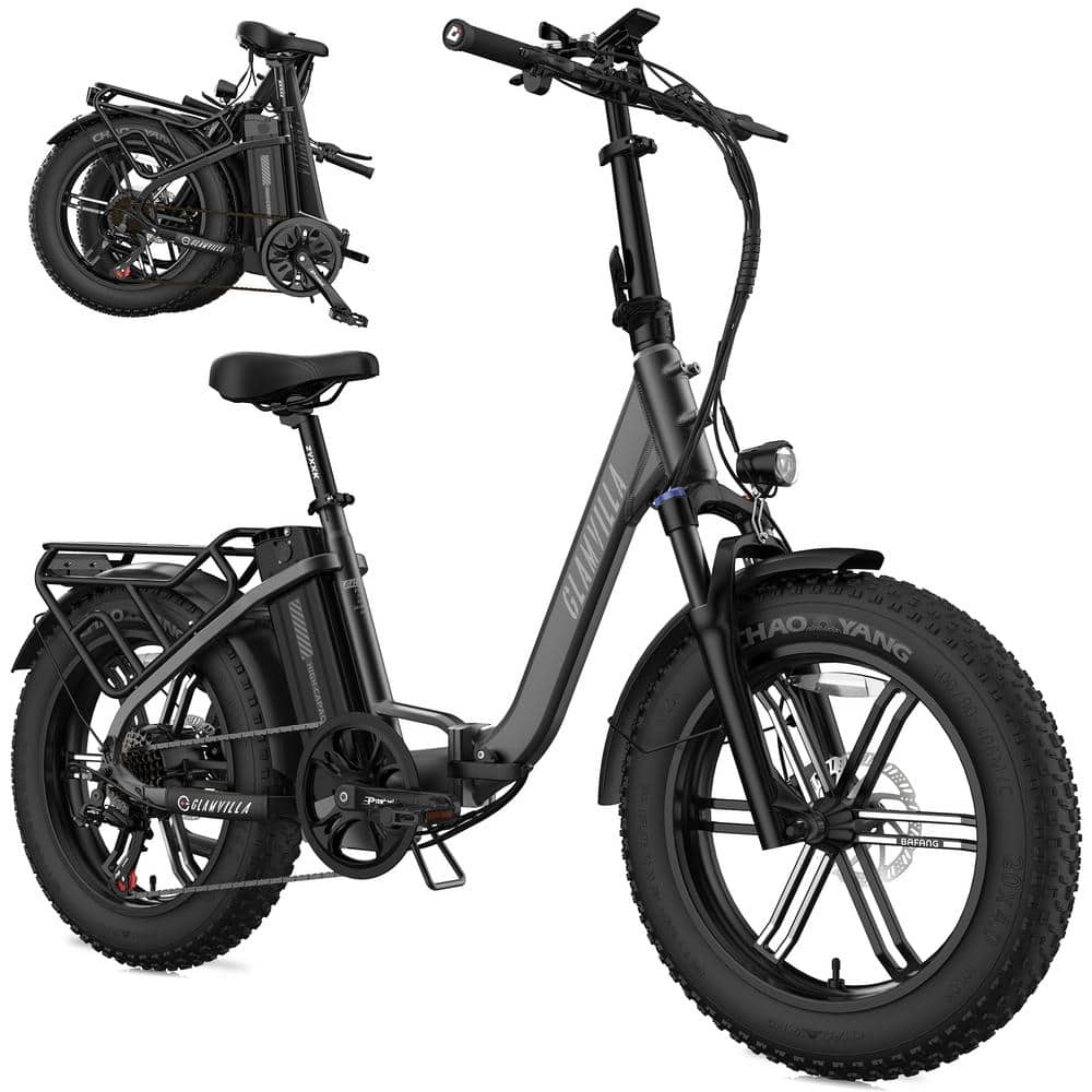 Wildaven 20 in. Foldable Electric Mountain Bike Bicycles with 750-Watt ...