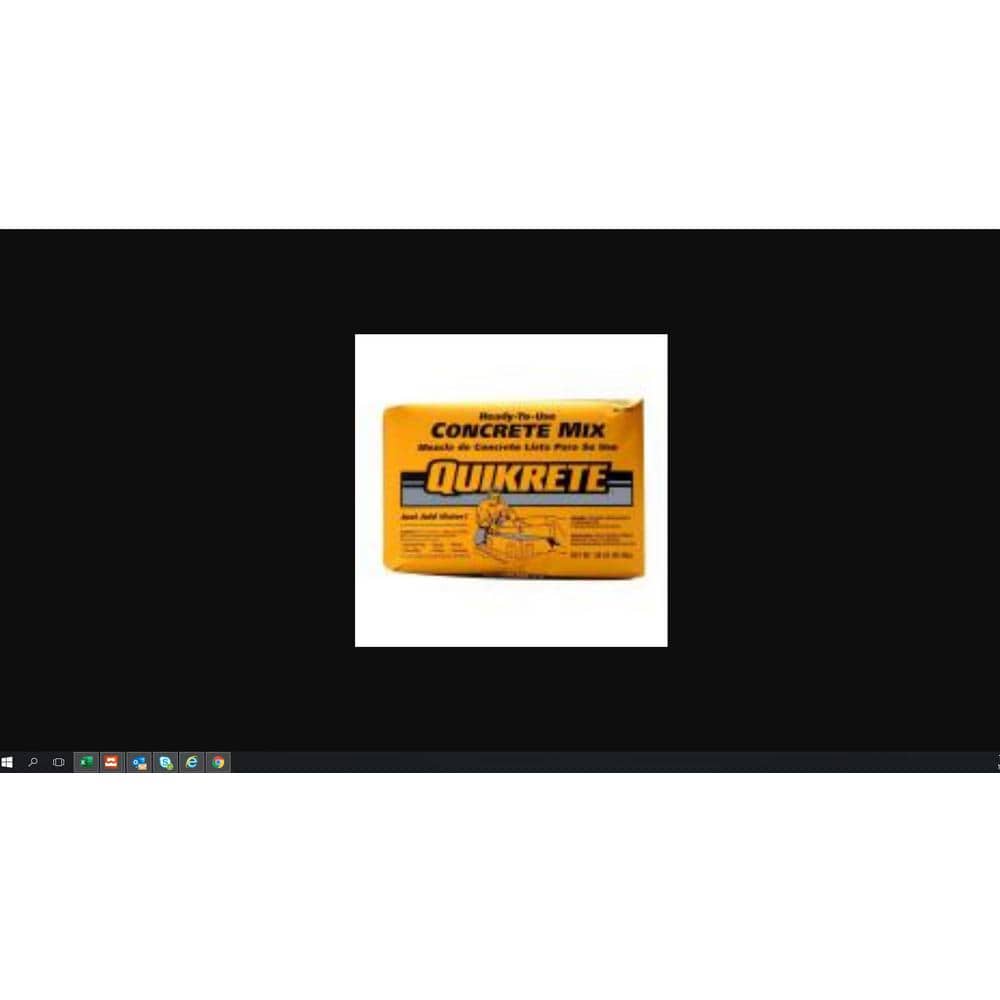 Quikrete Quikrete 80 Lb Concrete Mix - Gray 4000 psi 110180 110180 ...