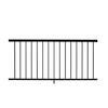 NewTechWood Allure 72 in. x 42 in. Black Aluminum Preassembled Railing ...