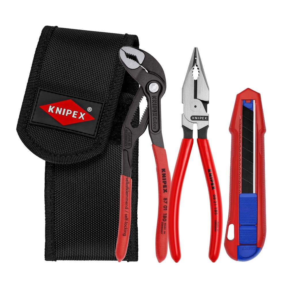 KNIPEX Holiday Gift 3 Piece 7.25 in Electricians Plier Set with Free ...