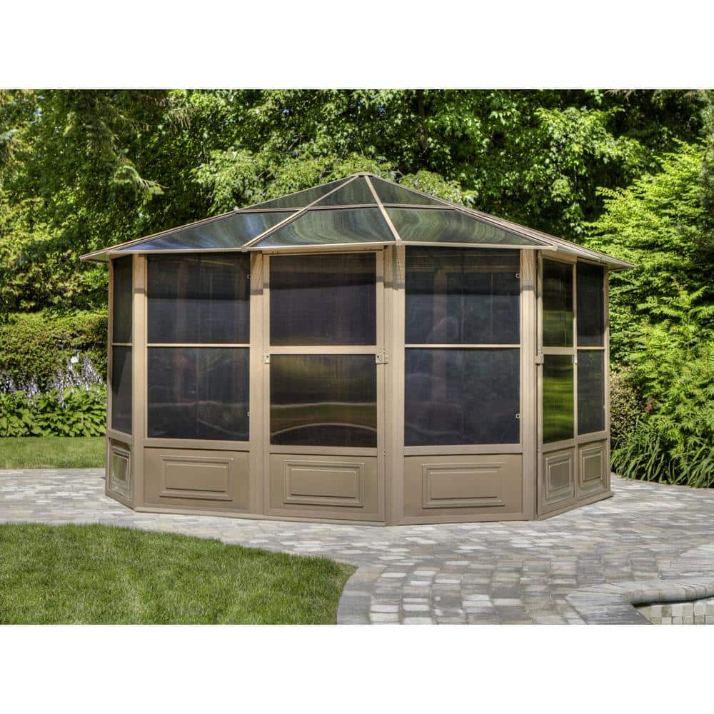 Gazebo Penguin Florence Solarium 12 ft. x 12 ft. in Sand 41212-12 - The ...