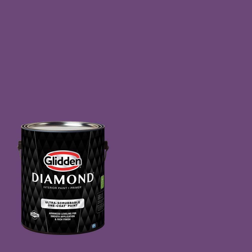 Glidden Diamond 1 gal. PPG1176-7 Perfectly Purple Ultra-Flat Interior ...