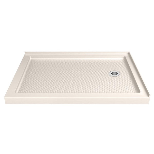 DreamLine Flex 48 in. x 72 in. Semi-Frameless Pivot Shower Door Pan in ...