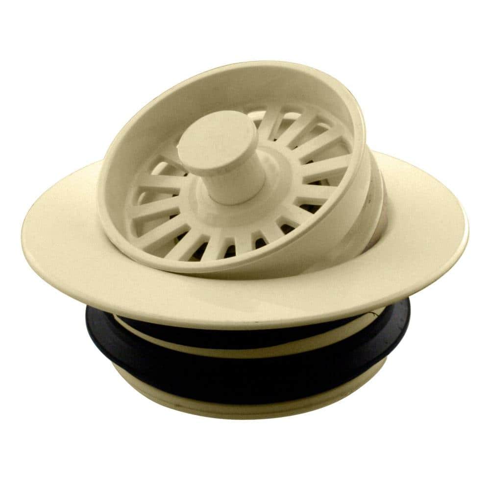 Westbrass Universal Disposal Ring and Strainer Stopper in Almond D2124 ...