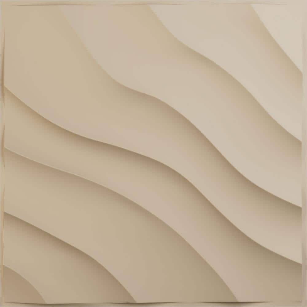 Ekena Millwork 19 5/8 in. x 19 5/8 in. Modern Wave EnduraWall ...