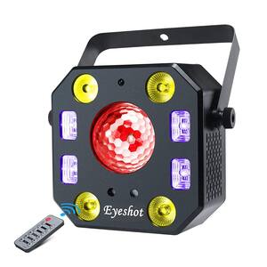 5 in 1 Party Bar Lights with Stand Sound Activated, Rotating Ball ...