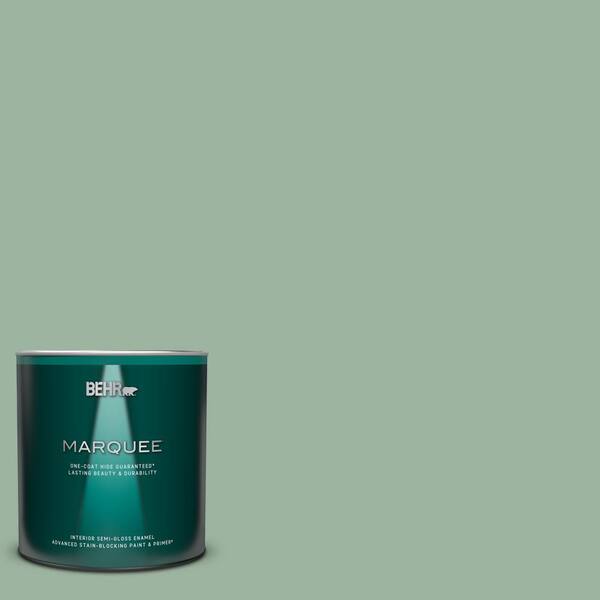 BEHR MARQUEE 1 qt. #S410-4 Copper Patina One-Coat Hide Semi-Gloss ...