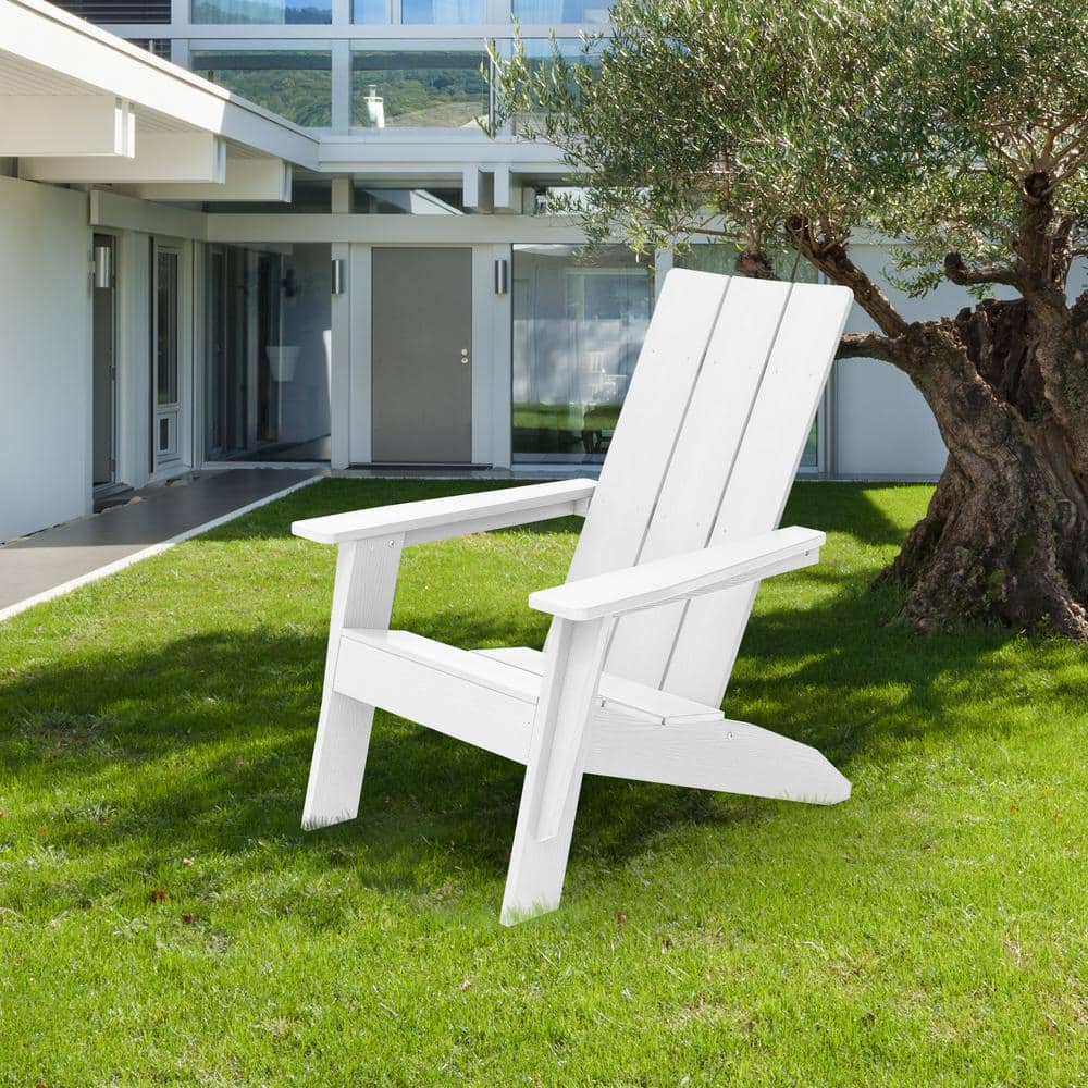 JOYESERY Patio Adirondack Chair Outdoor Plastic Single Chair for Deck ...