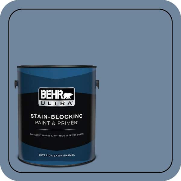 BEHR ULTRA 1 gal. #S520-5 Thundercloud Satin Enamel Exterior Paint ...
