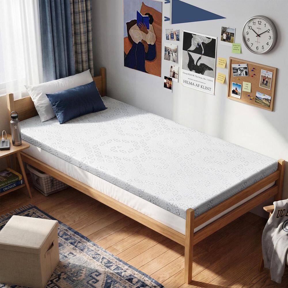 Reviews for Bestier 4 in. King Firm Cooling Memory Foam Mattress Topper ...