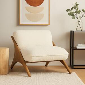 Furniture of America Jayda Beige and Gold Polyester Upholstered Swivel ...