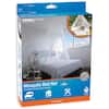 108 in. x 98 in. Mosquito Bed Net with Removable Ceiling Hook Included ...