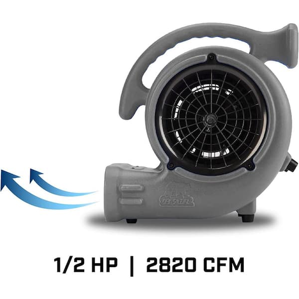 RIDGID Blowers, Air Movers & Dryers 1/2 HP 3-Speed Air Mover Blower Fan ...