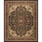 Home Decorators Collection Silk Road Black 7 ft. x 10 ft. Medallion ...