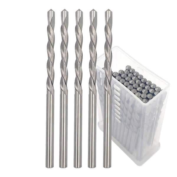 50 Pieces 1/8 in. Guide Point Cutting Bits HSS65 Drill Bits for Drywall ...