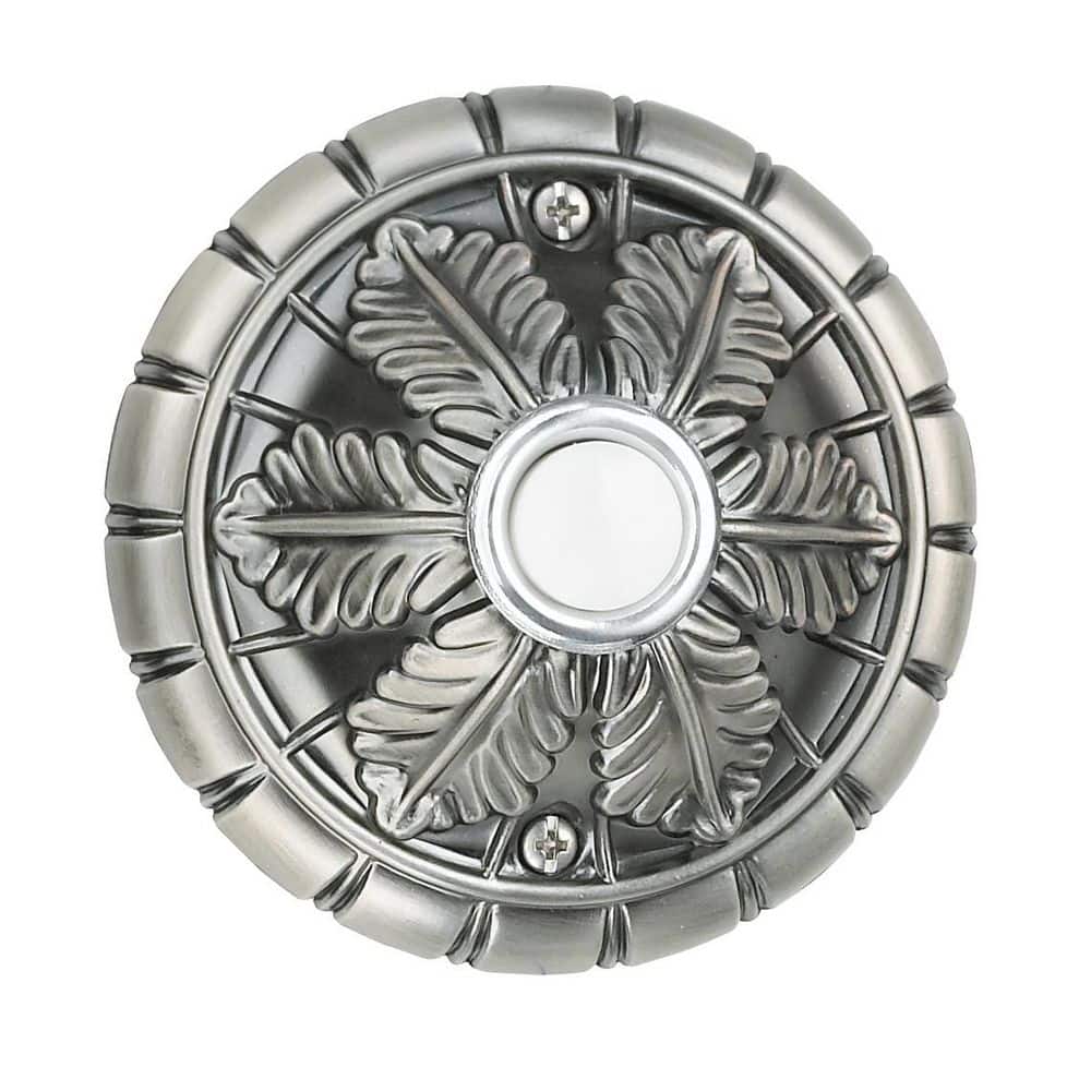 CRAFTMADE Wired Surface Mount Antique Pewter Finish Doorbell Push ...