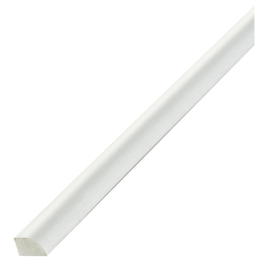 Alexandria Moulding WM 105 3/4 in. x 3/4 in. Vinyl Quarter Round ...