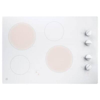 White - Electric Cooktops - Cooktops - The Home Depot