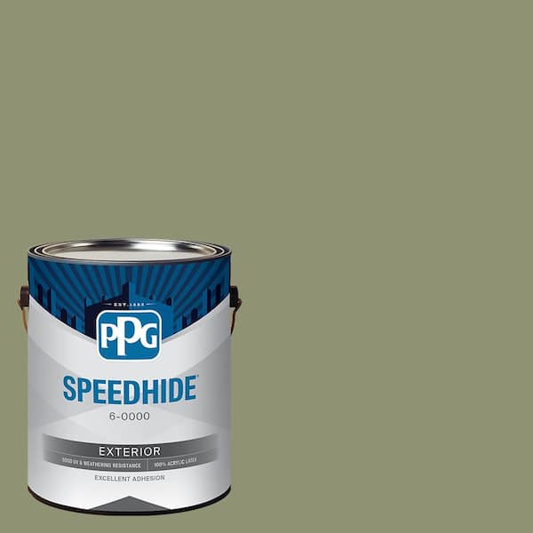 SPEEDHIDE 1 gal. PPG1125-5 Hemlock Satin Exterior Paint PPG1125-5SX-1SA ...