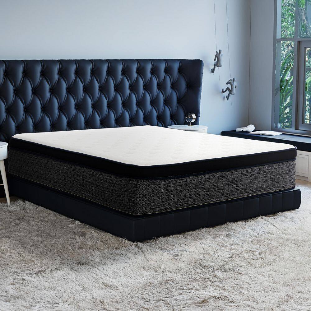 PRIMO INTERNATIONAL Polar Hybrid Queen Medium Mattress Gel Memory Foam ...