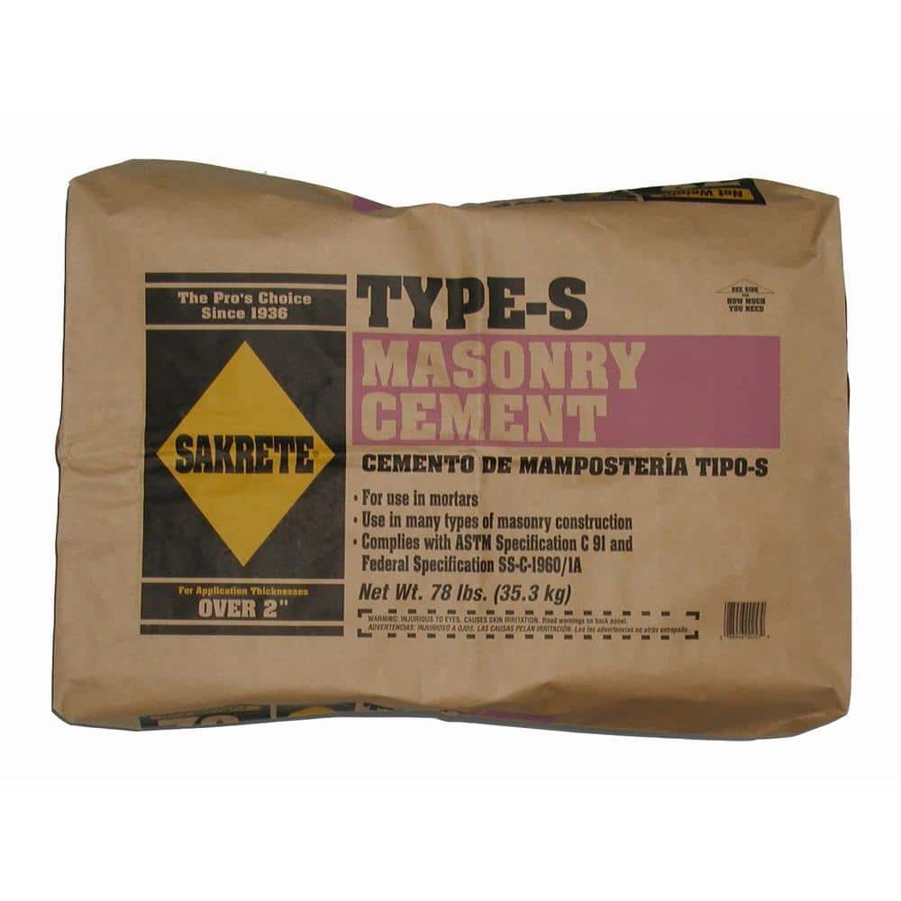 75 lb. Type S Masonry Cement 65151452 - The Home Depot