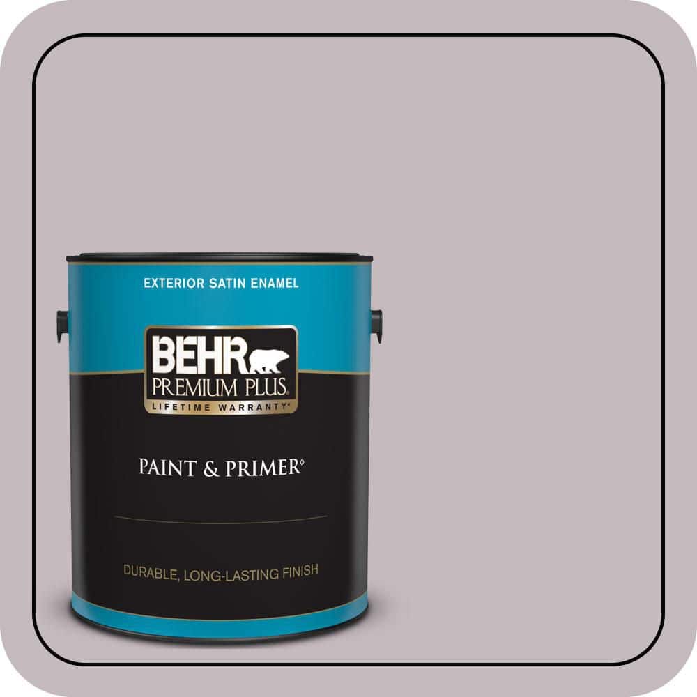 BEHR PREMIUM PLUS 1 gal. #N110-2 Mulberry Stain Satin Enamel Exterior ...
