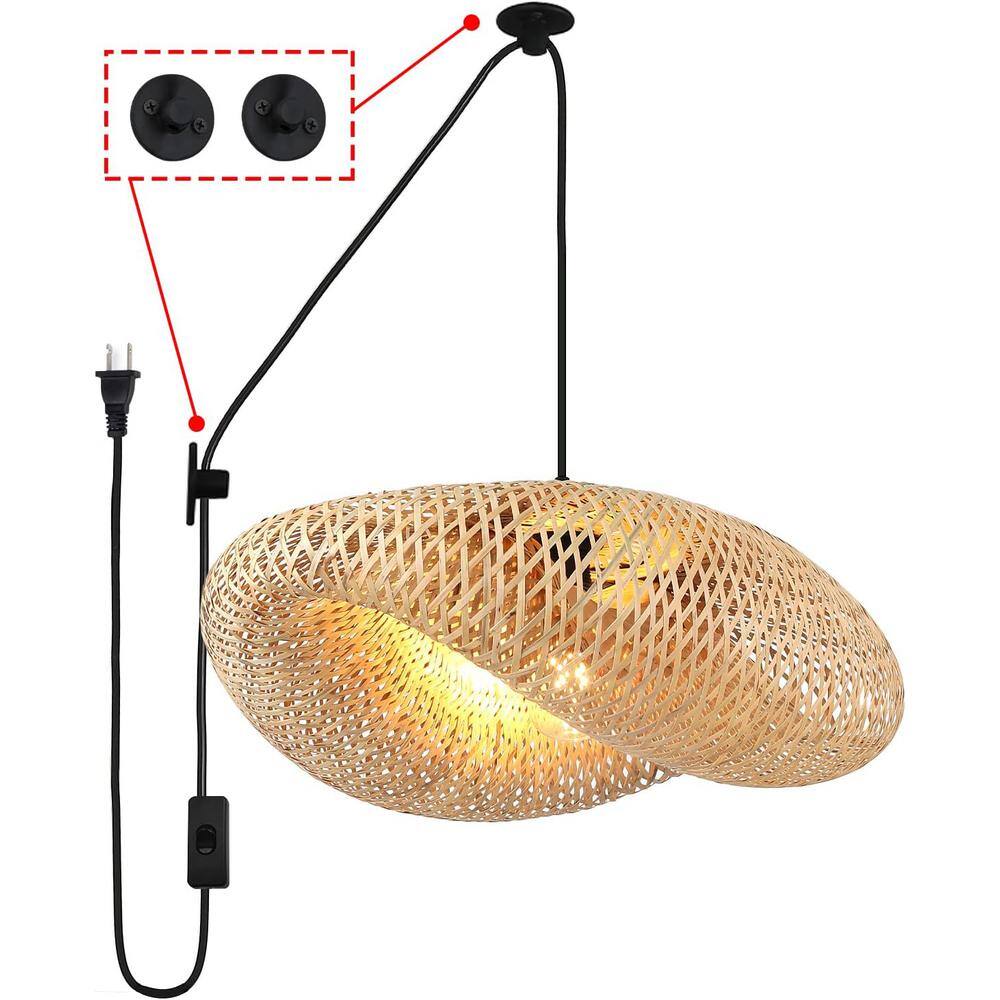 1-Light Yellow Chandelier HD-ILM150-1 - The Home Depot