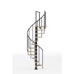 Mylen STAIRS Hayden Black Interior 42in Diameter, Fits Height 127.5in ...
