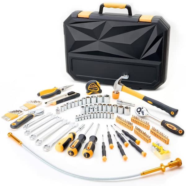 Laybus 159-Piece Yellow Tool Set with Storage Case, General Household ...