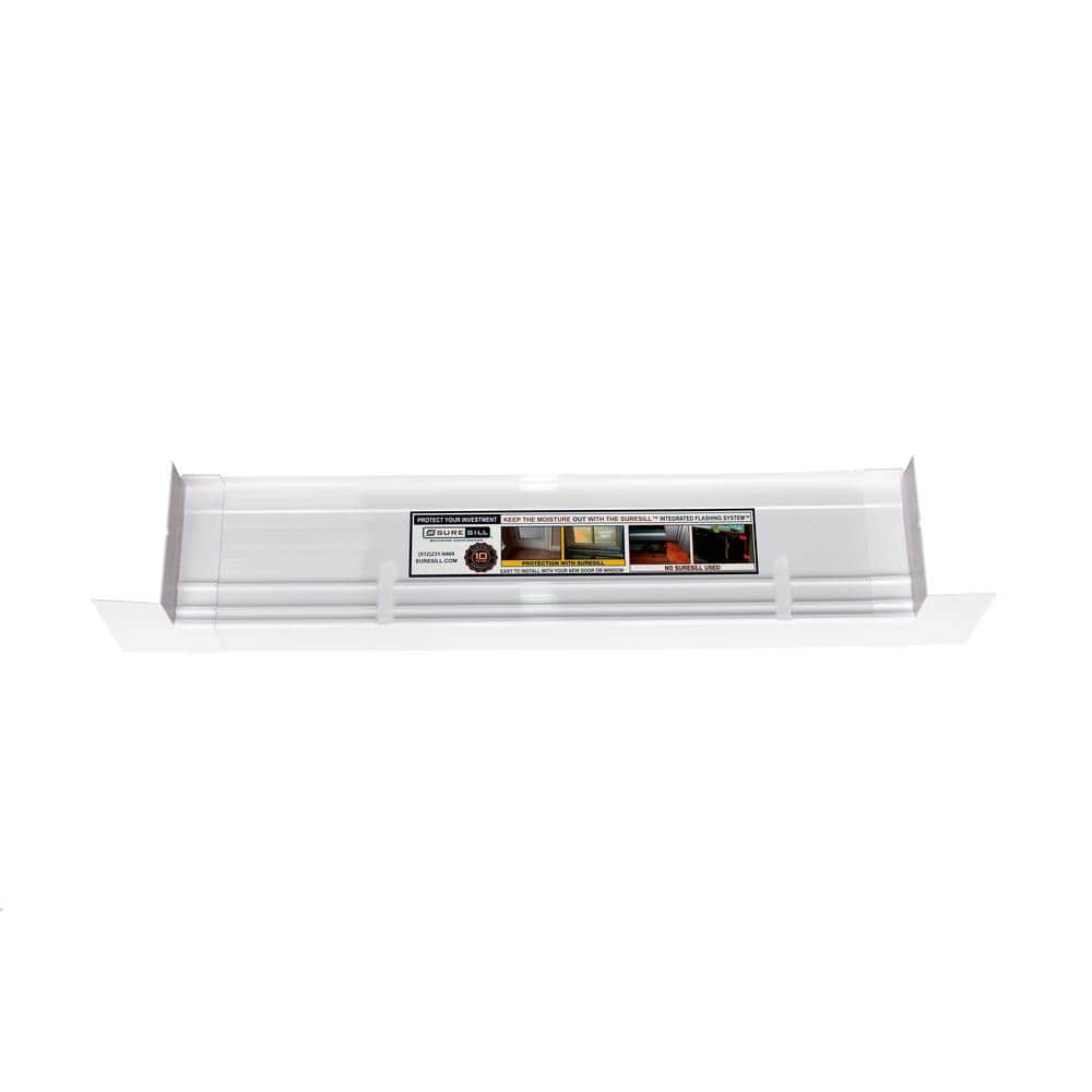 SureSill 4-9/16 in. x 40 in. PVC Sloped Sill Pan Flashing Kit for ...