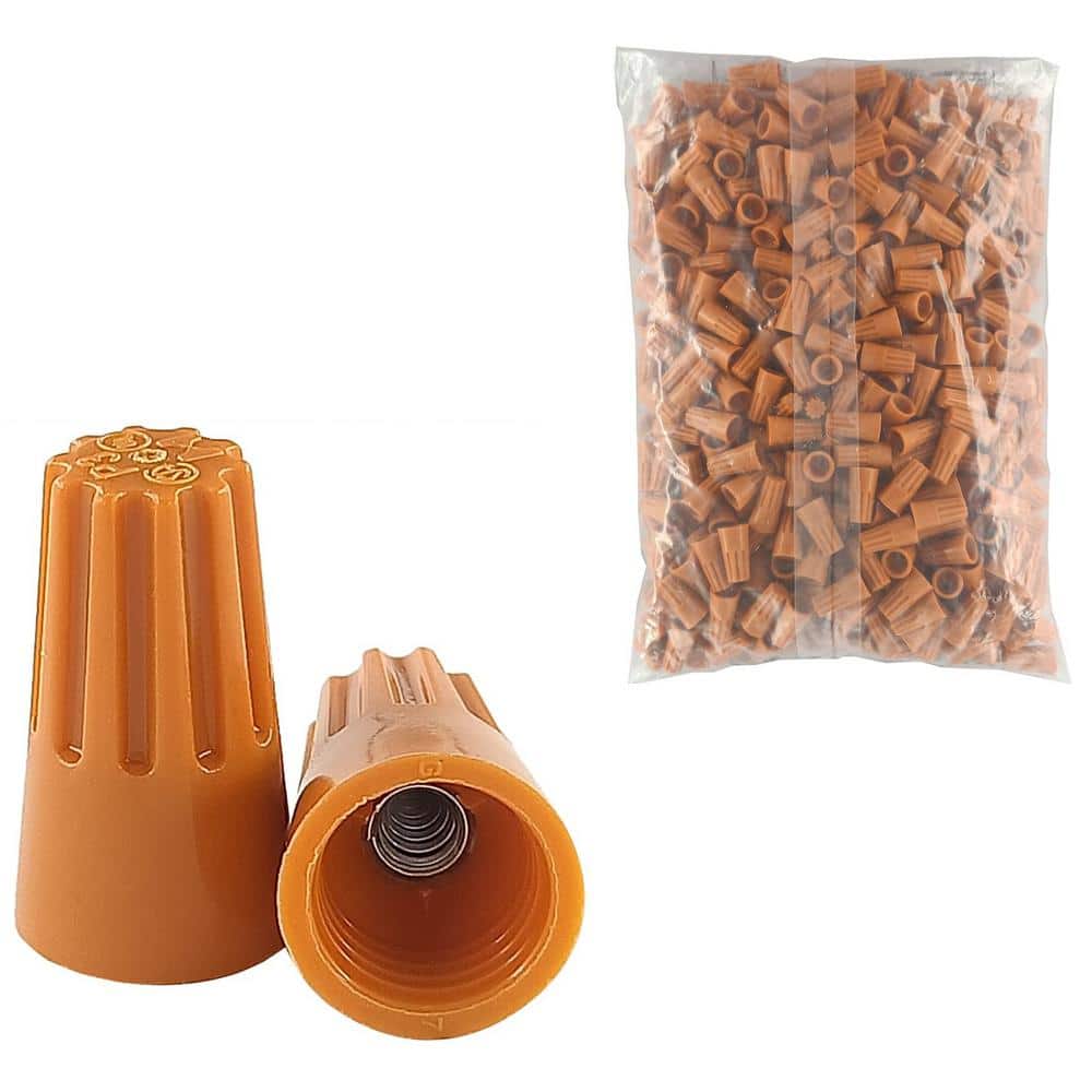 Lukyamzn 500PCS Electrical Wire End Connector Ribbed Caps, Small Twist ...