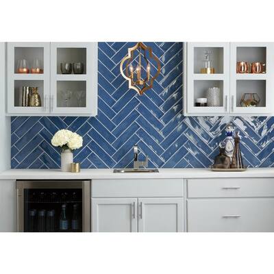 Blue - 3x12 - Subway - Tile - Flooring - The Home Depot