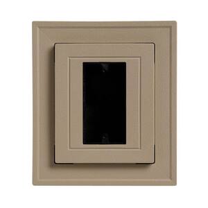 Ply Gem 6 in. x 7.5 in. Khaki Split Recessed Mounting Block MBLKRHN4H ...